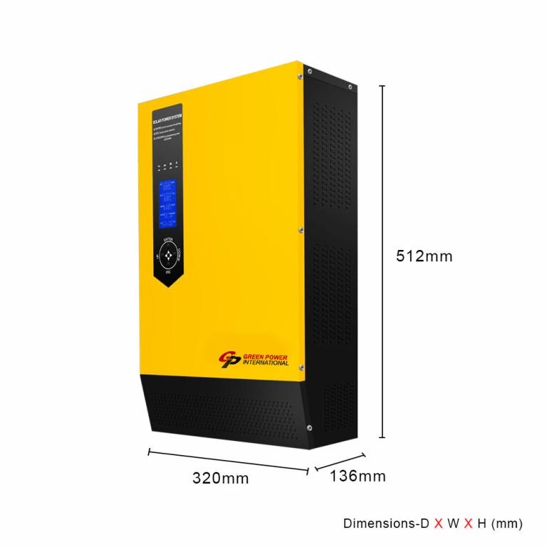 Green Power International 3KW 24V 4.8KW 48V Pure Sine Wave Hybrid Solar ...